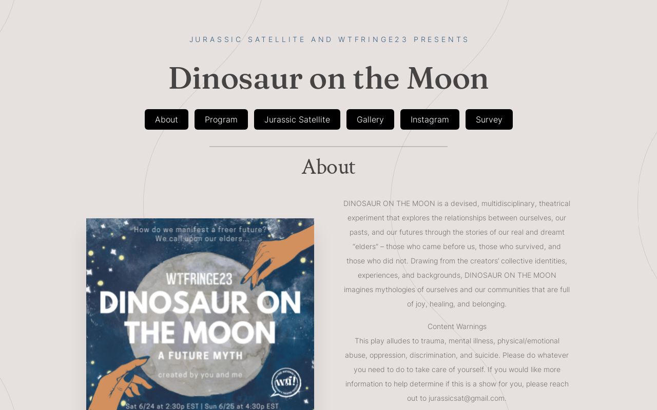 Dinosaur on the Moon
